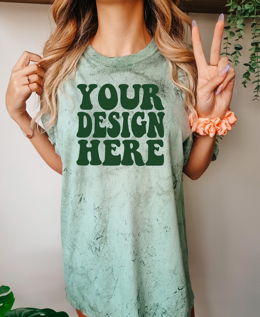 Comfort Colors CC1745 Color Blast Fern Shirt Mockup | CC Fern Tshirt ...