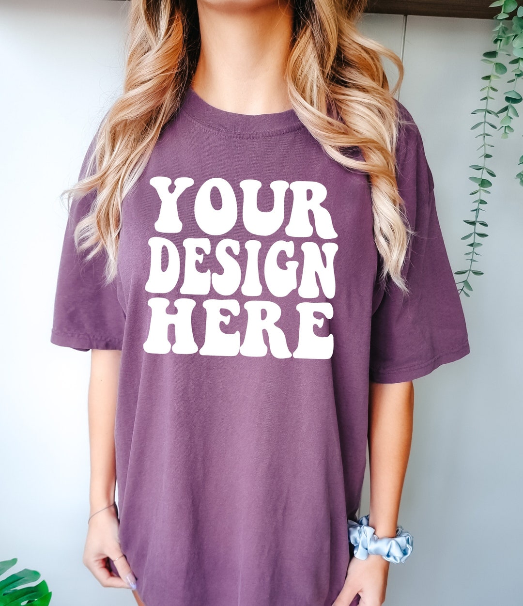 Comfort Colors C1717 Berry Shirt Mockup | CC Berry Tshirt | Oversized ...