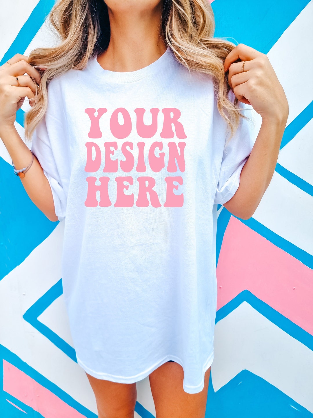 Comfort Colors C1717 White Shirt Mockup | White Tshirt | Oversized ...