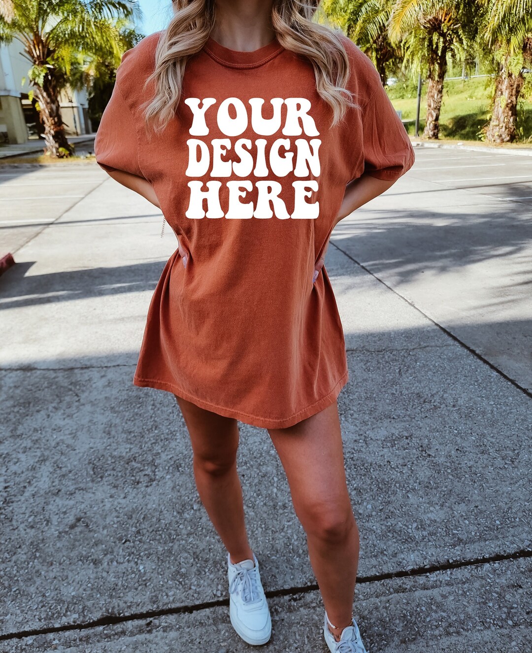 Comfort Colors C1717 Yam Shirt Mockup | Yam Tshirt | Oversized Mockup ...