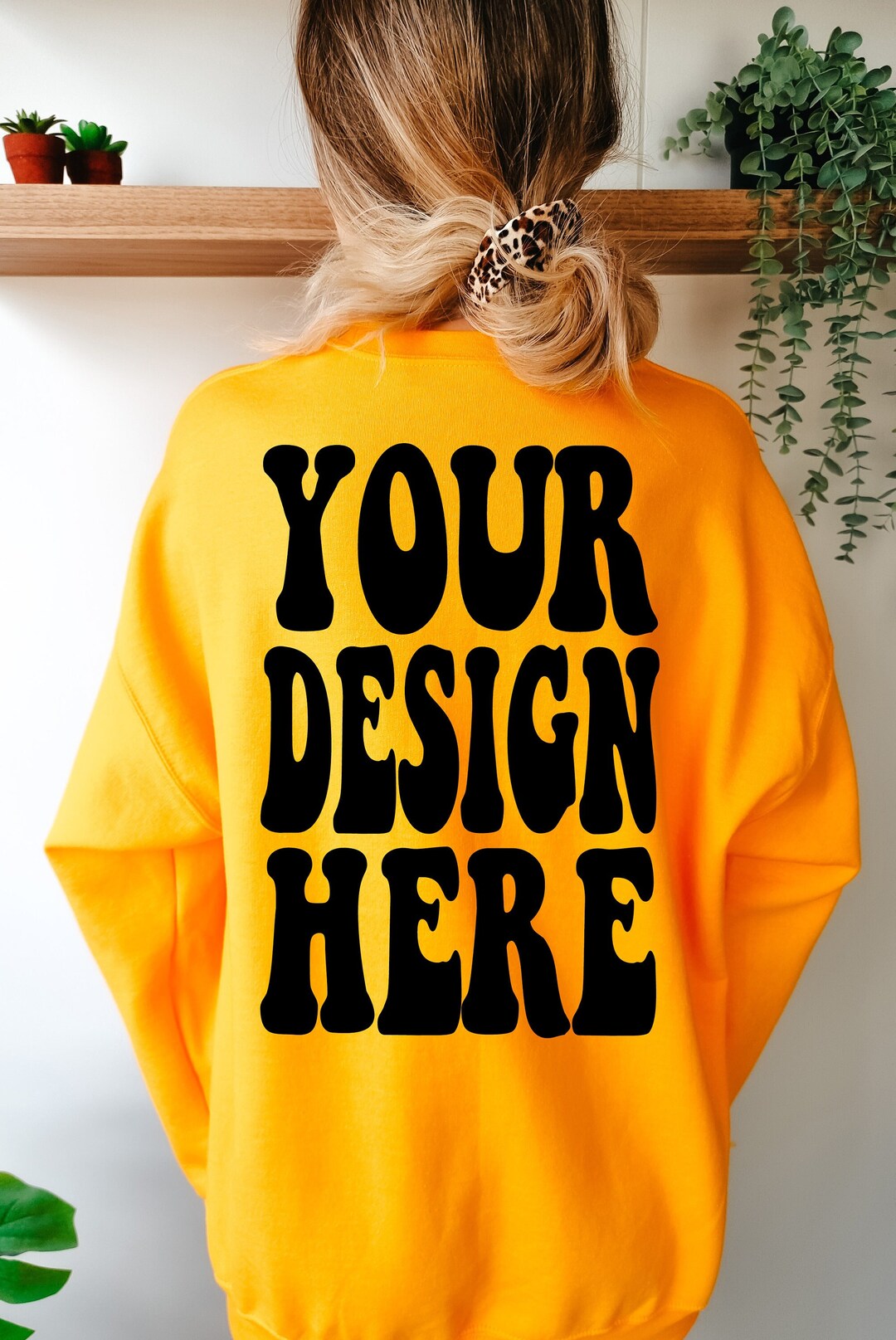 Gildan Gold 18000 Back Mockup | Gildan Sweater Mock up | Oversized ...