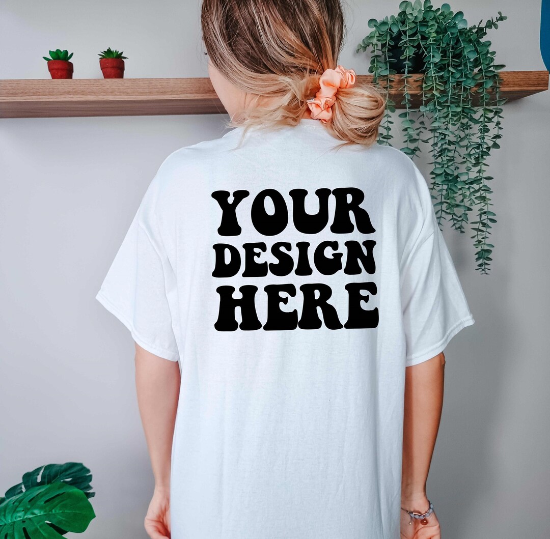 Comfort Colors C1717 White Shirt Mockup | CC White Tshirt | Oversized ...