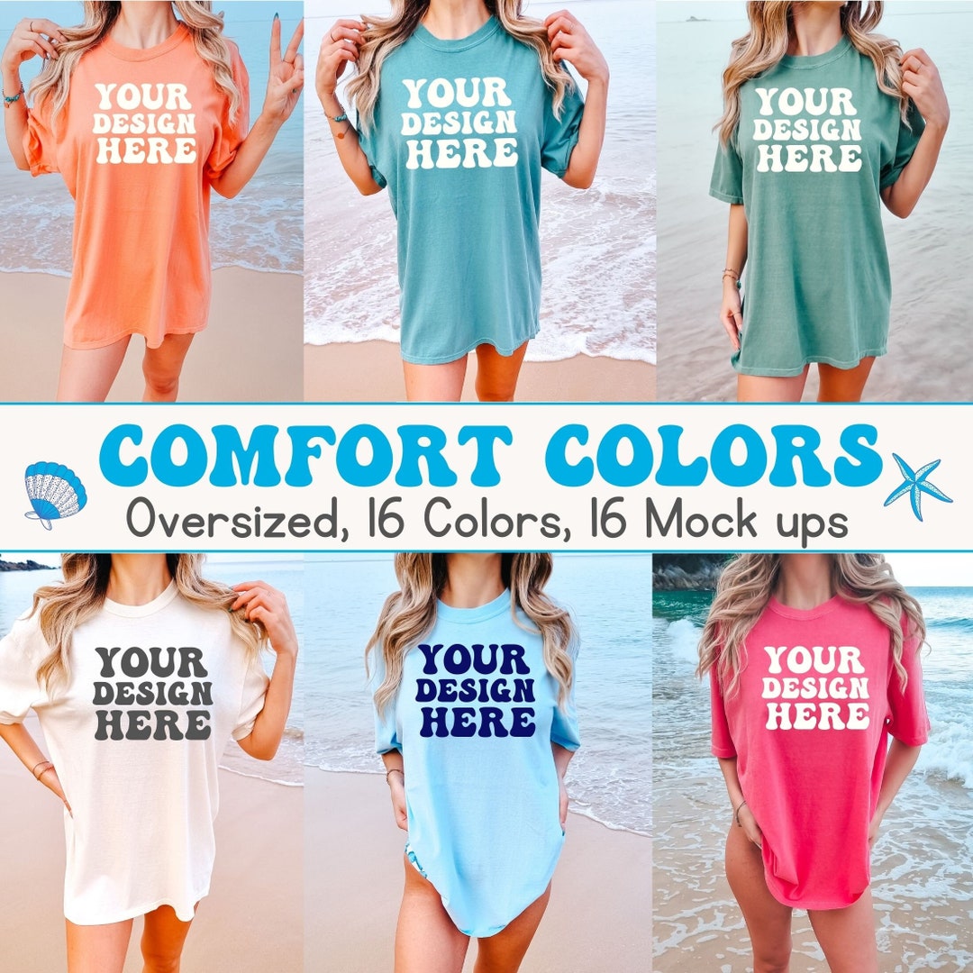 Comfort Colors C1717 Shirt Mockup Bundle | CC Group Tshirt | Model ...