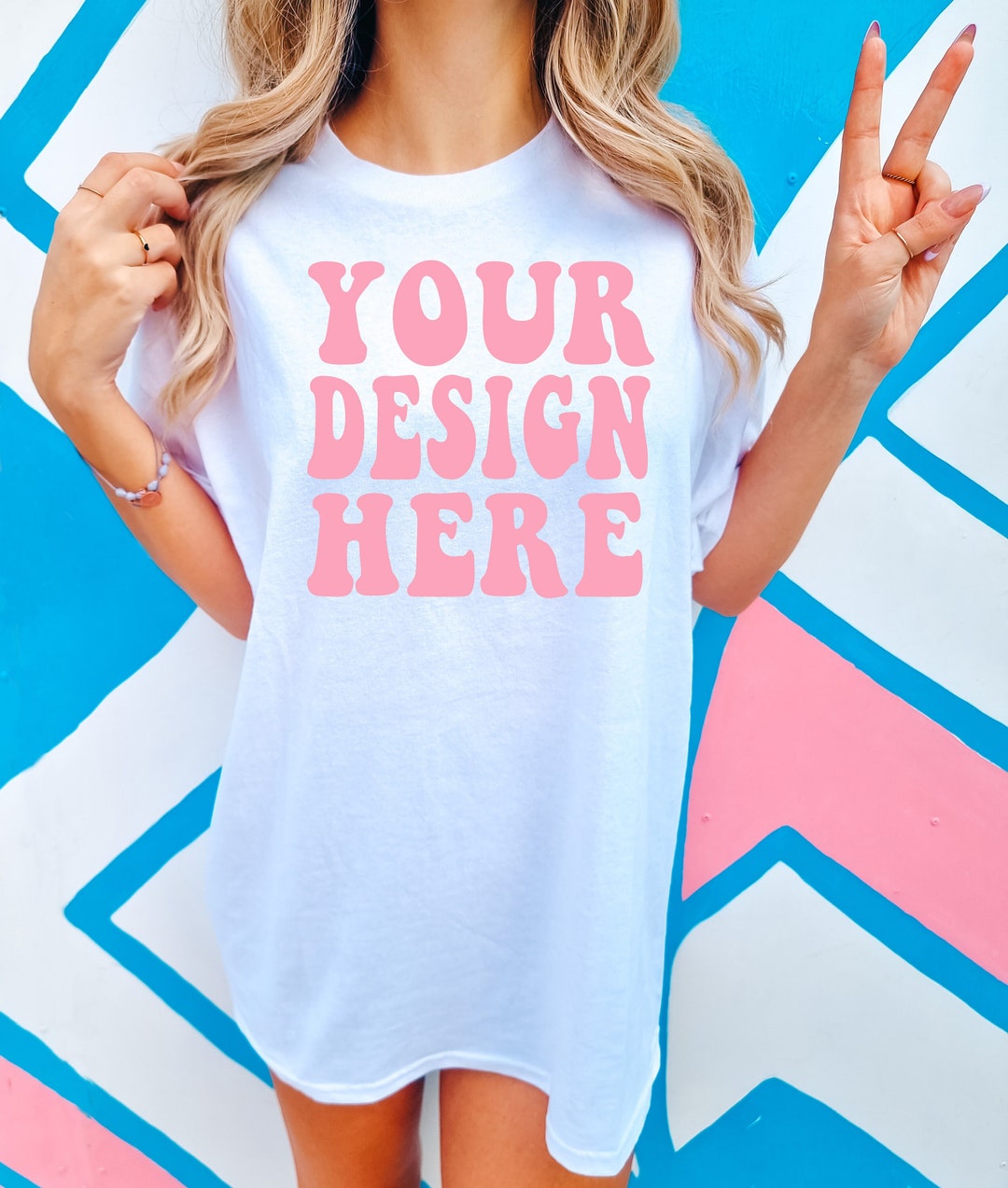 Comfort Colors C1717 White Shirt Mockup | White Tshirt | Oversized ...
