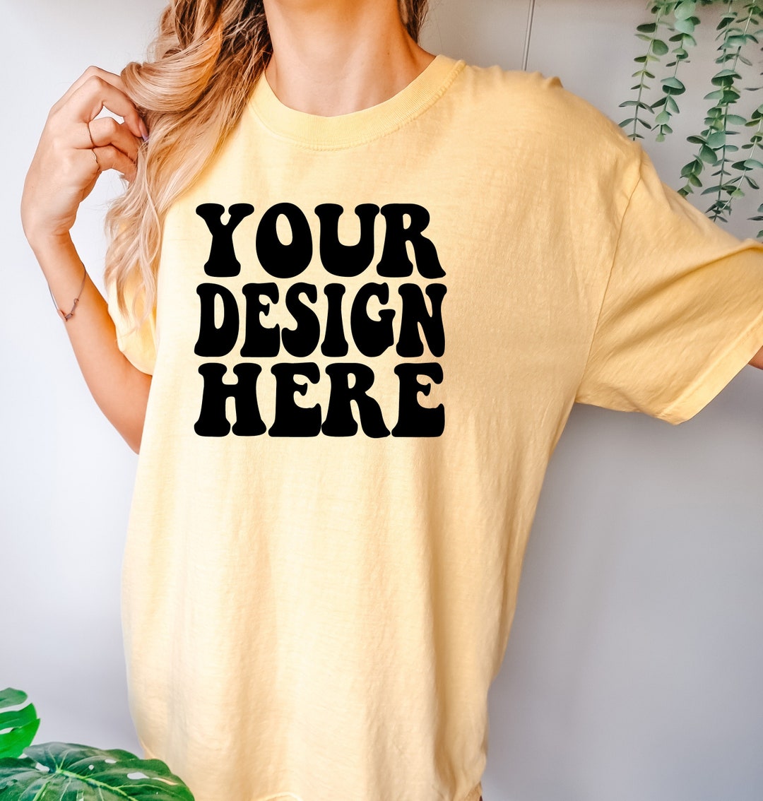 Comfort Colors C1717 Butter Shirt Mockup | CC Butter Tshirt | Oversized ...