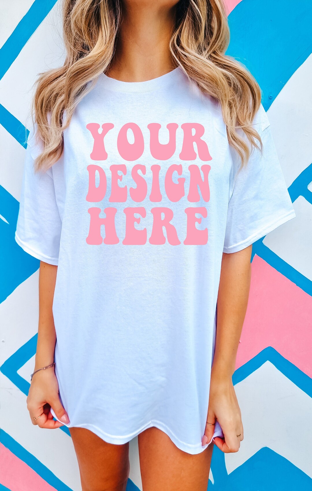 Comfort Colors C1717 White Shirt Mockup | White Tshirt | Oversized ...