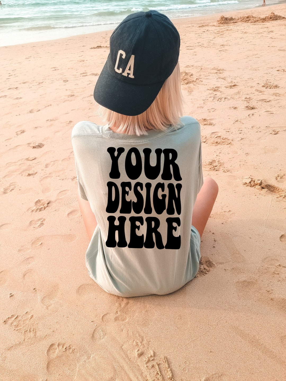 Comfort Colors C1717 Bay Shirt Mockup | Bay Tshirt | Oversized Mockup ...