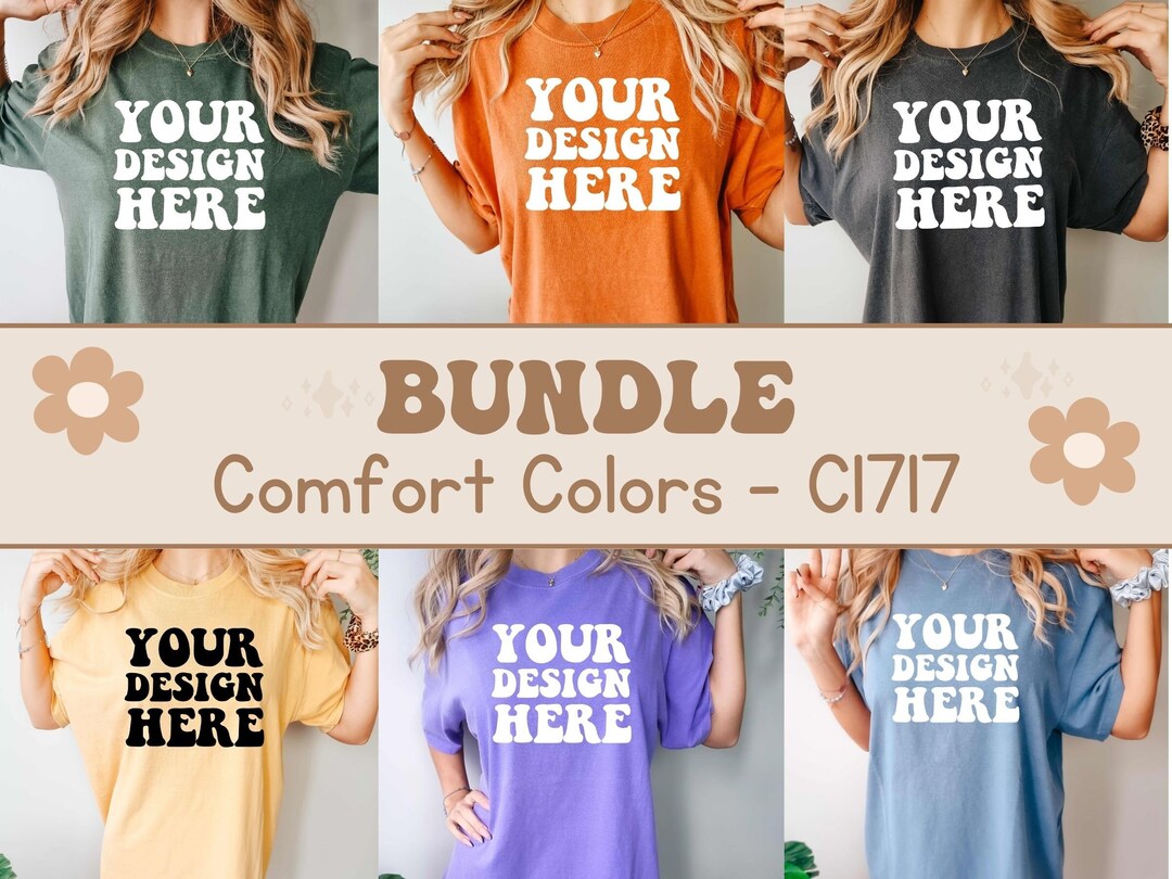 Comfort Colors C1717 Shirt Mockup Bundle CC Group Tshirt Model Mockup ...