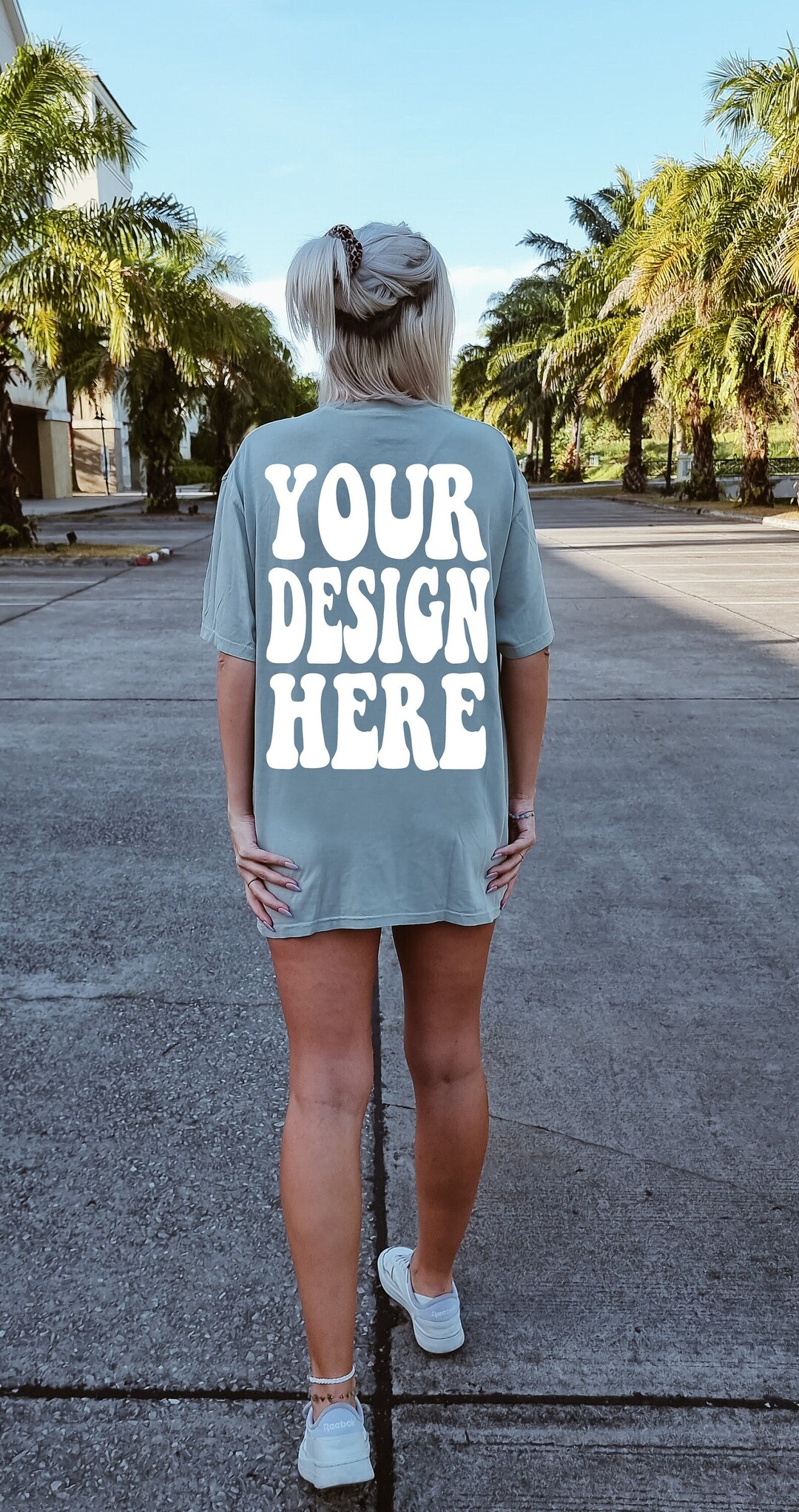 Comfort Colors C1717 Bay Shirt Mockup | Bay Tshirt | Oversized Mockup ...