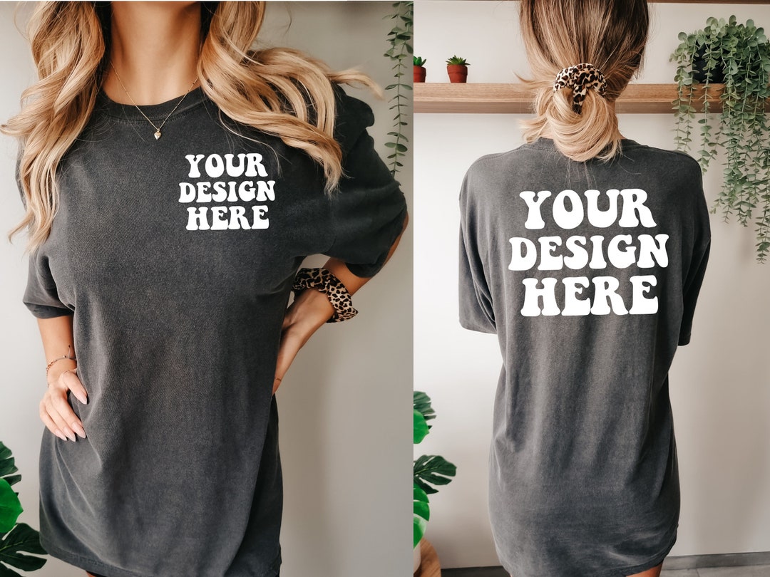 Comfort Colors C1717 Pepper Shirt Model Mockup | CC Pepper Tshirt ...