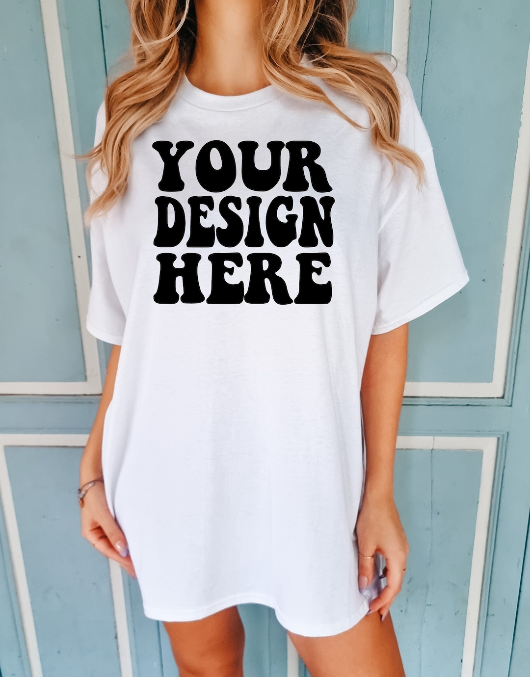 Comfort Colors C1717 White Shirt Mockup | White Tshirt | Oversized ...