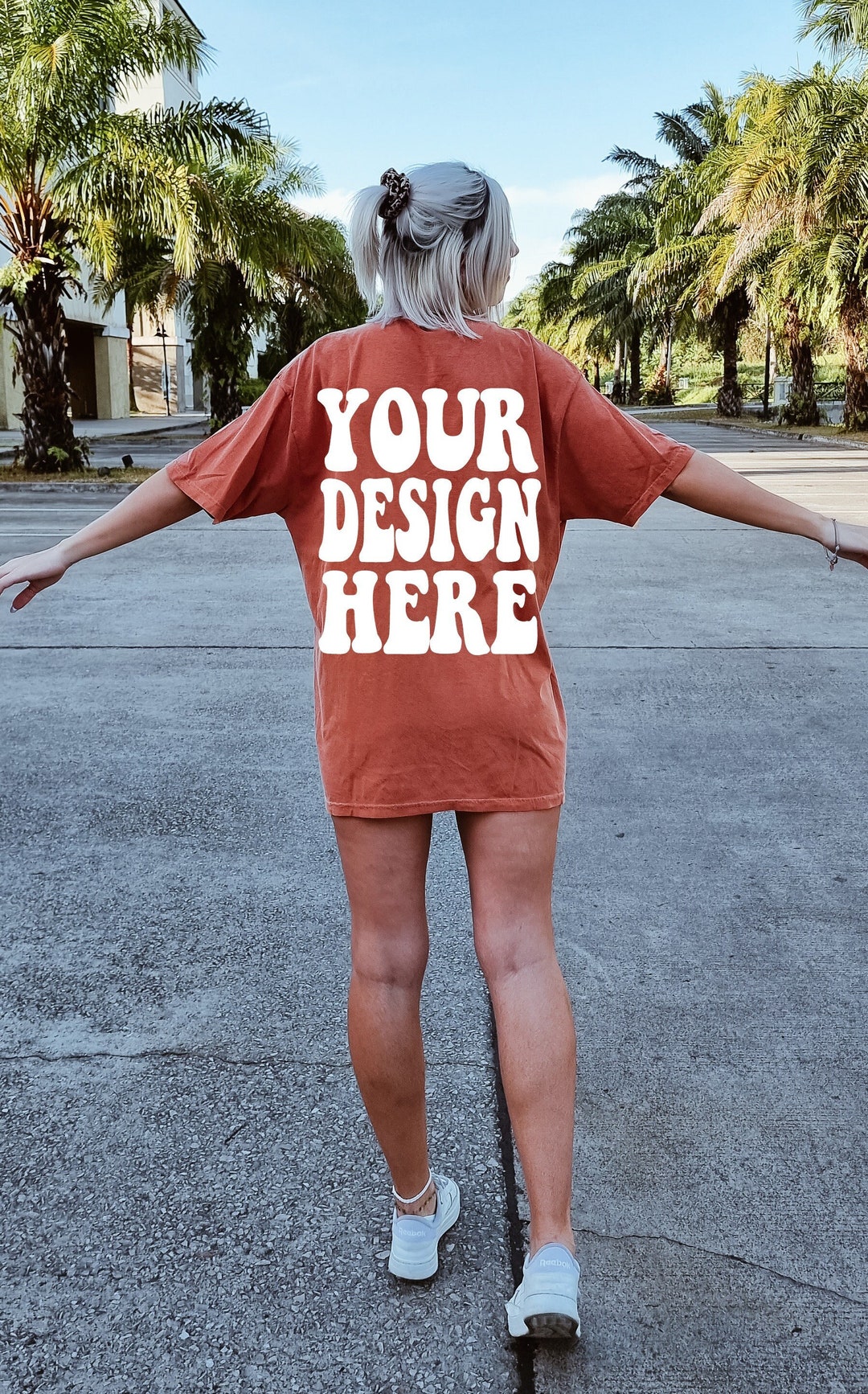 Comfort Colors C1717 Yam Shirt Mockup | Yam Tshirt | Oversized Back ...