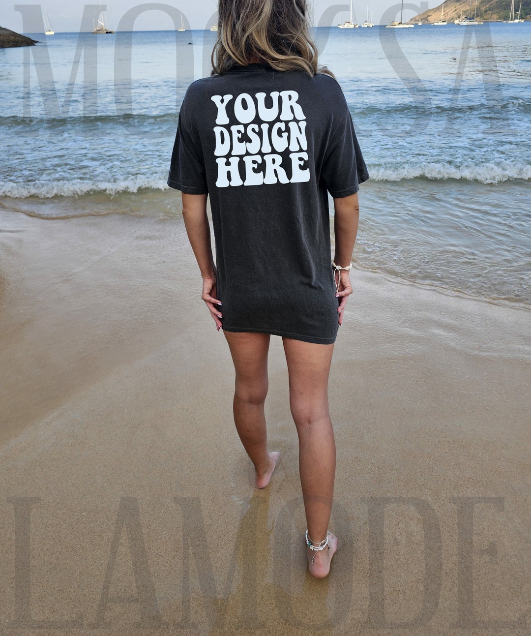 Comfort Colors C1717 Pepper Shirt Mockup | Pepper Tshirt | Back of ...