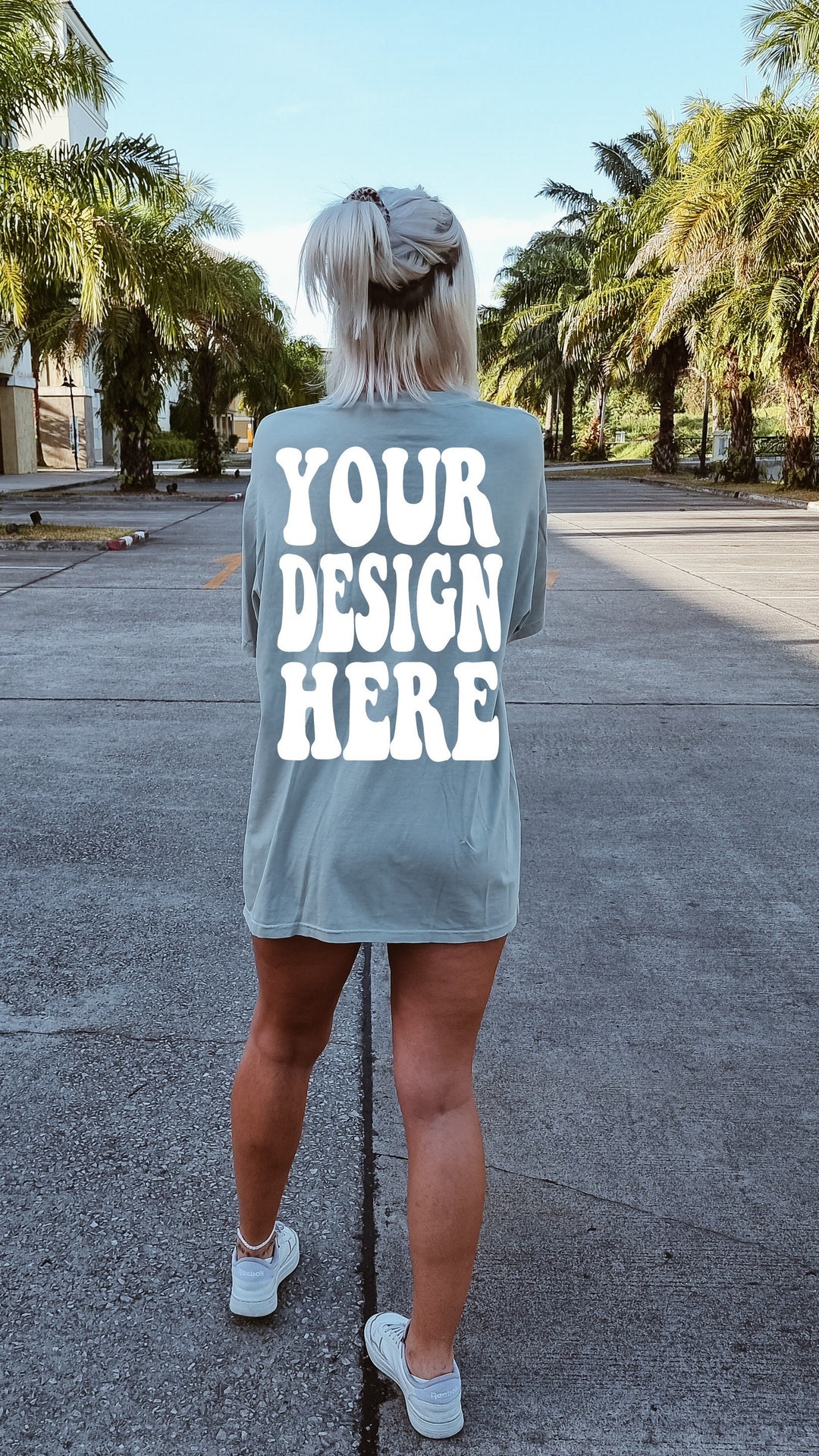 Comfort Colors C1717 Bay Shirt Mockup | Bay Tshirt | Oversized Mockup ...