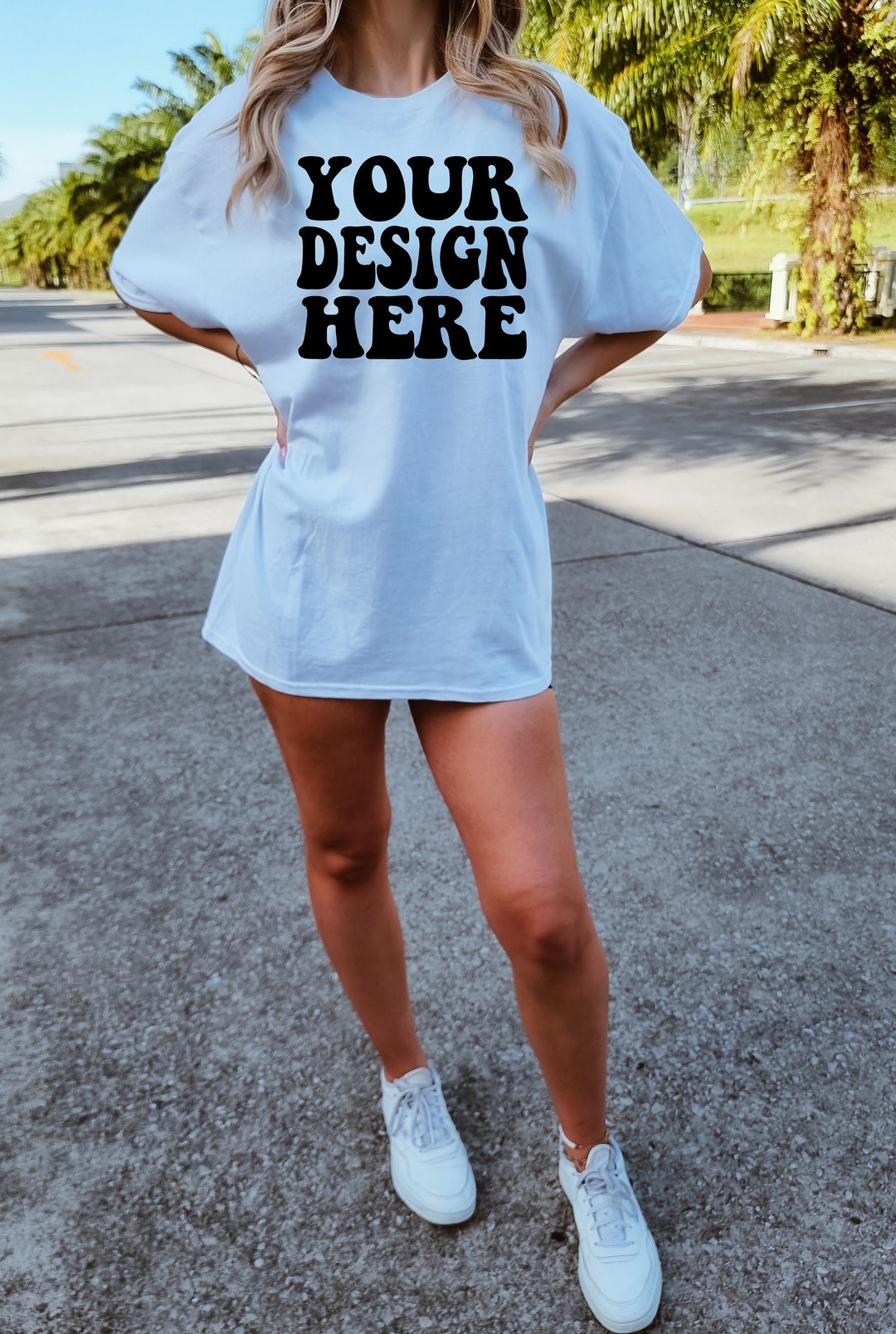 Comfort Colors C1717 White Shirt Mockup | White Tshirt | Oversized ...