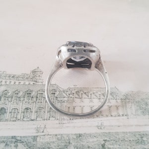 Antique Art Deco Sterling Silver Ring C 1920 - Etsy