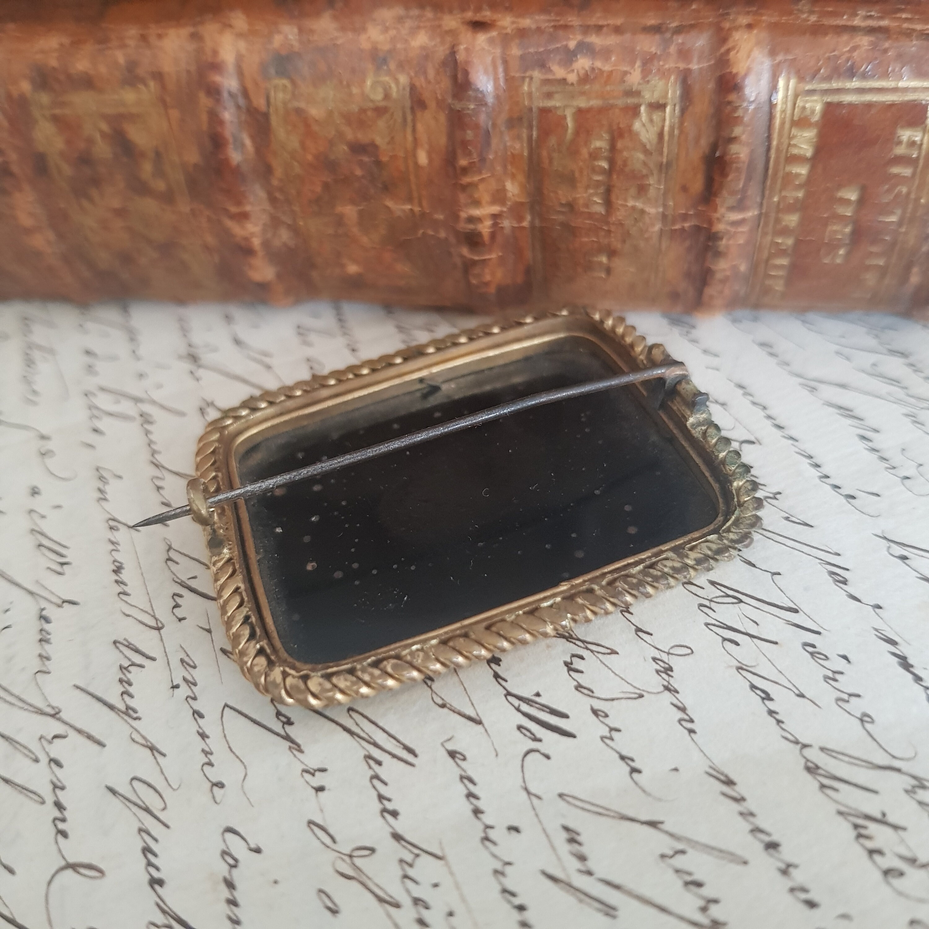 Antique Hand Painted Hunting Dog Miniature Brooch Pin - Etsy