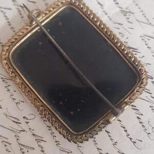 Antique Hand Painted Hunting Dog Miniature Brooch Pin Victorian Jewelry ...