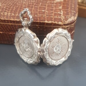 Antique French Silver Vermeil Xixth Century French Victorian Locket ...