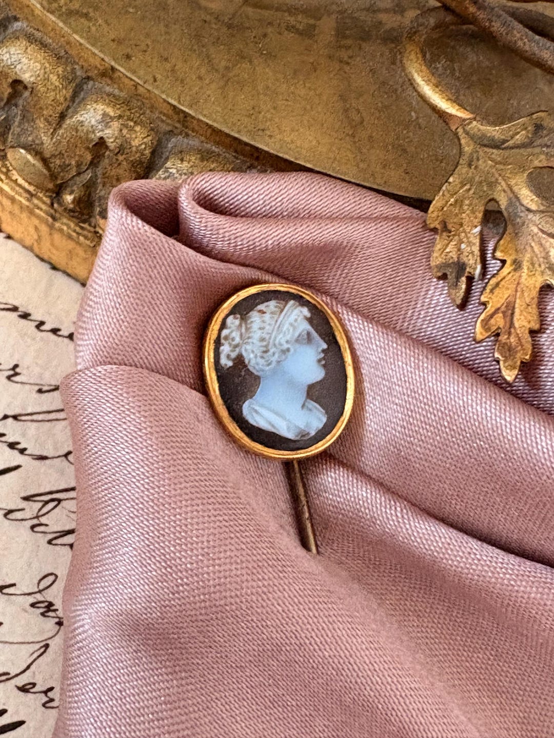 Antique Victorian Psyche Cameo Sardonyx Gold Stick Pin Xixth - Etsy