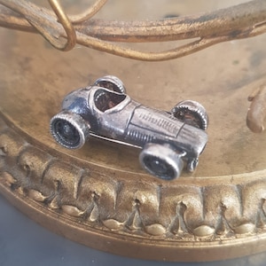 Vintage Antique Sterling Silver Racing Car Brooch - Etsy