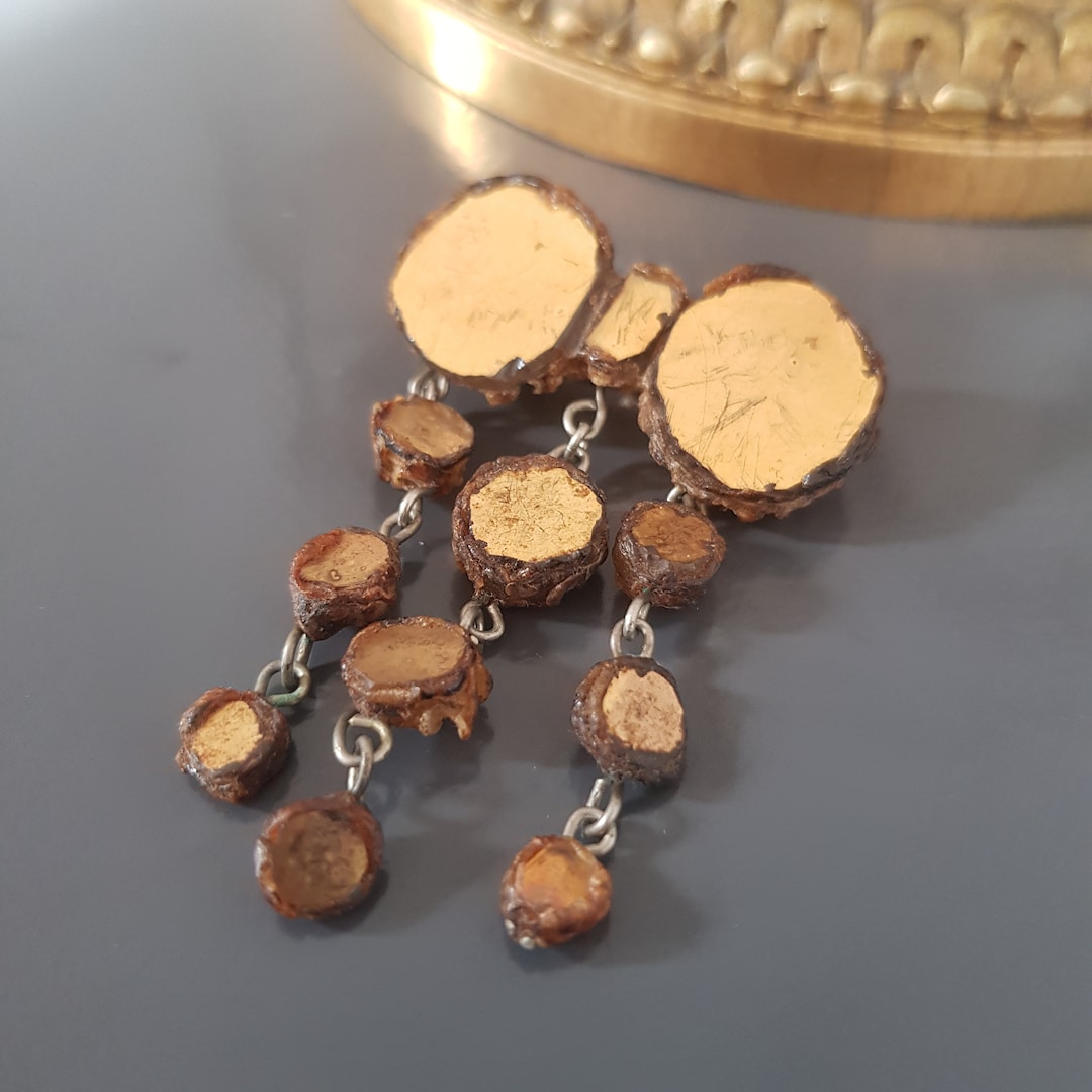 Line Vautrin Talosel Golden Mirror Brooch Pin Design Mid 20th Century ...