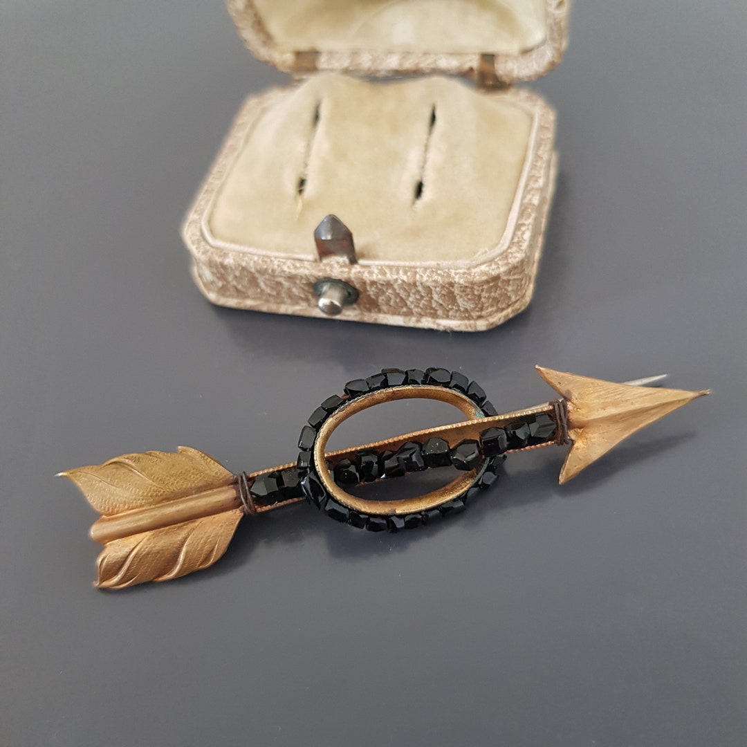 Antique French Arrow Brooch Pin 19th Century Victorian Jewel - Etsy