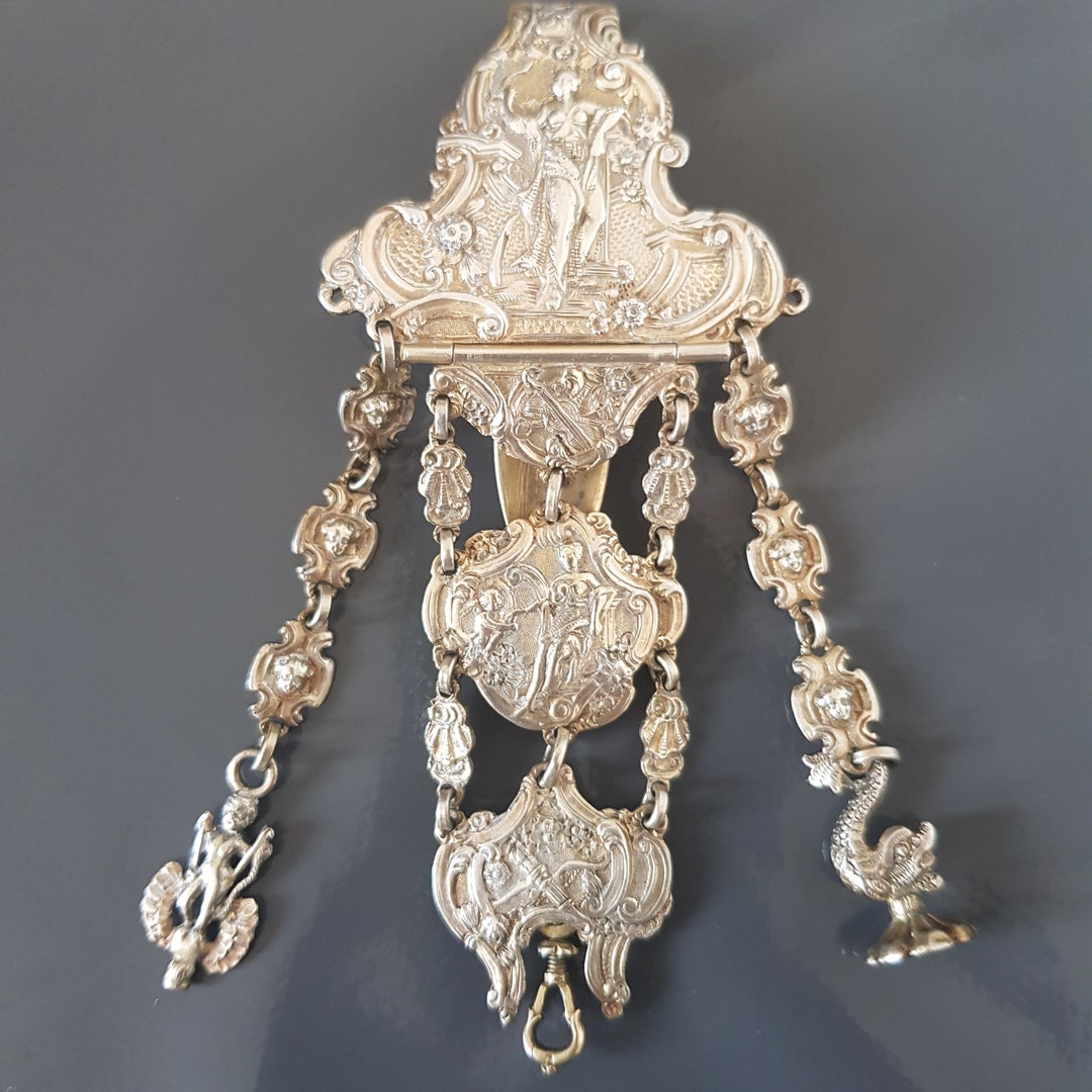 Antique Xviiith Century Vermeil Châtelaine Clasp French Georgian Jewel ...