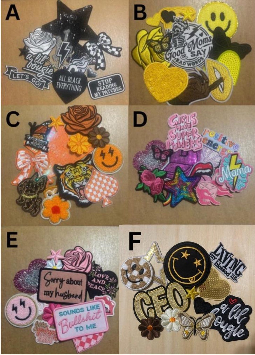 Patch Bundle, Iron on Patches, Trucker Hat Patches, Bulk Patches, Sale ...