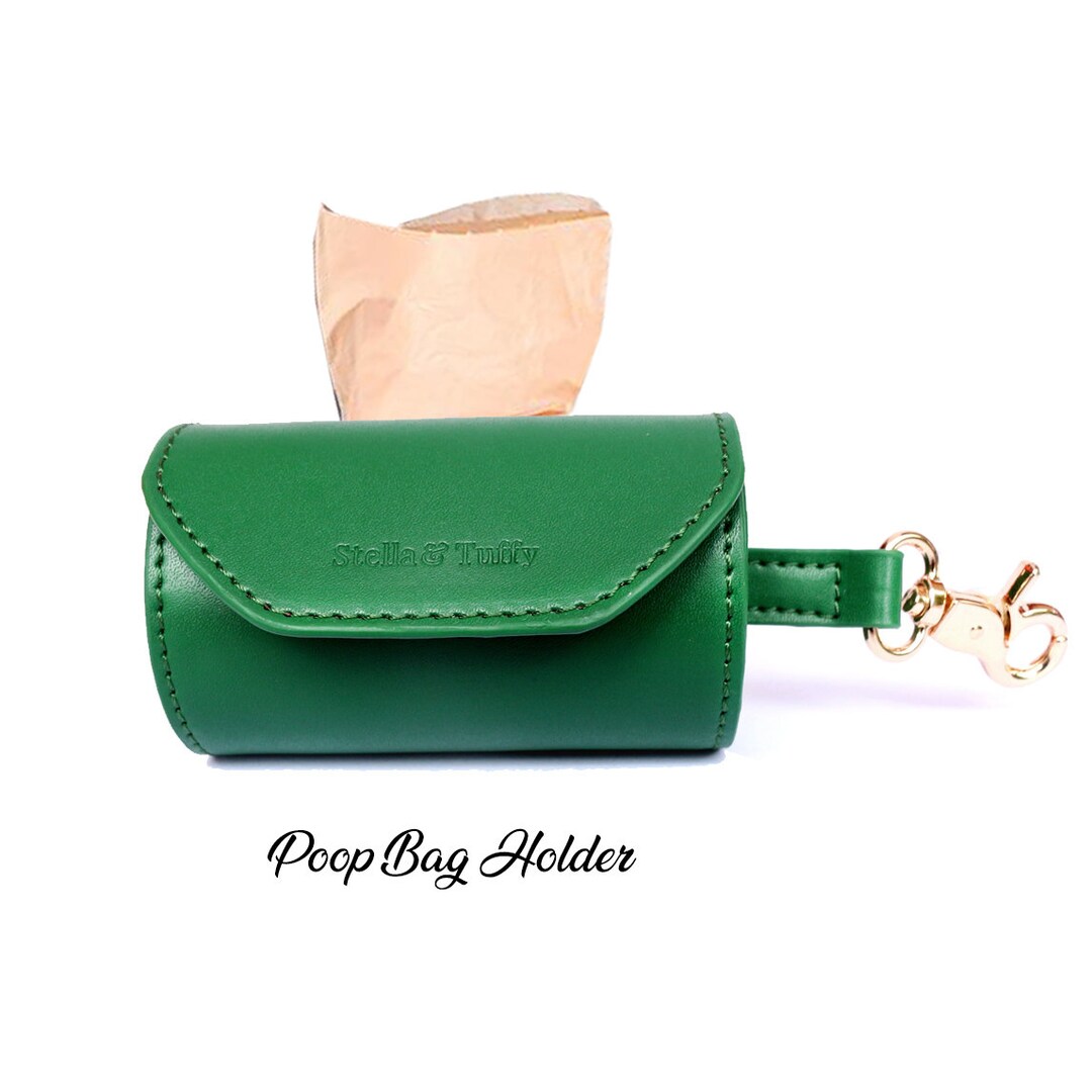 Designer Poop Bag Holder | Luxury Poop Bag With Vegan Leather - Etsy