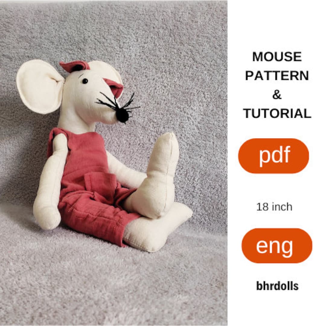 Mouse Sewing Pattern Make Your Own Adorable Plush Friend - Etsy