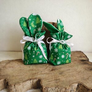 Easter Bunny Treat Bag Sewing Pattern | Reusable Drawstring Gift Bag ...