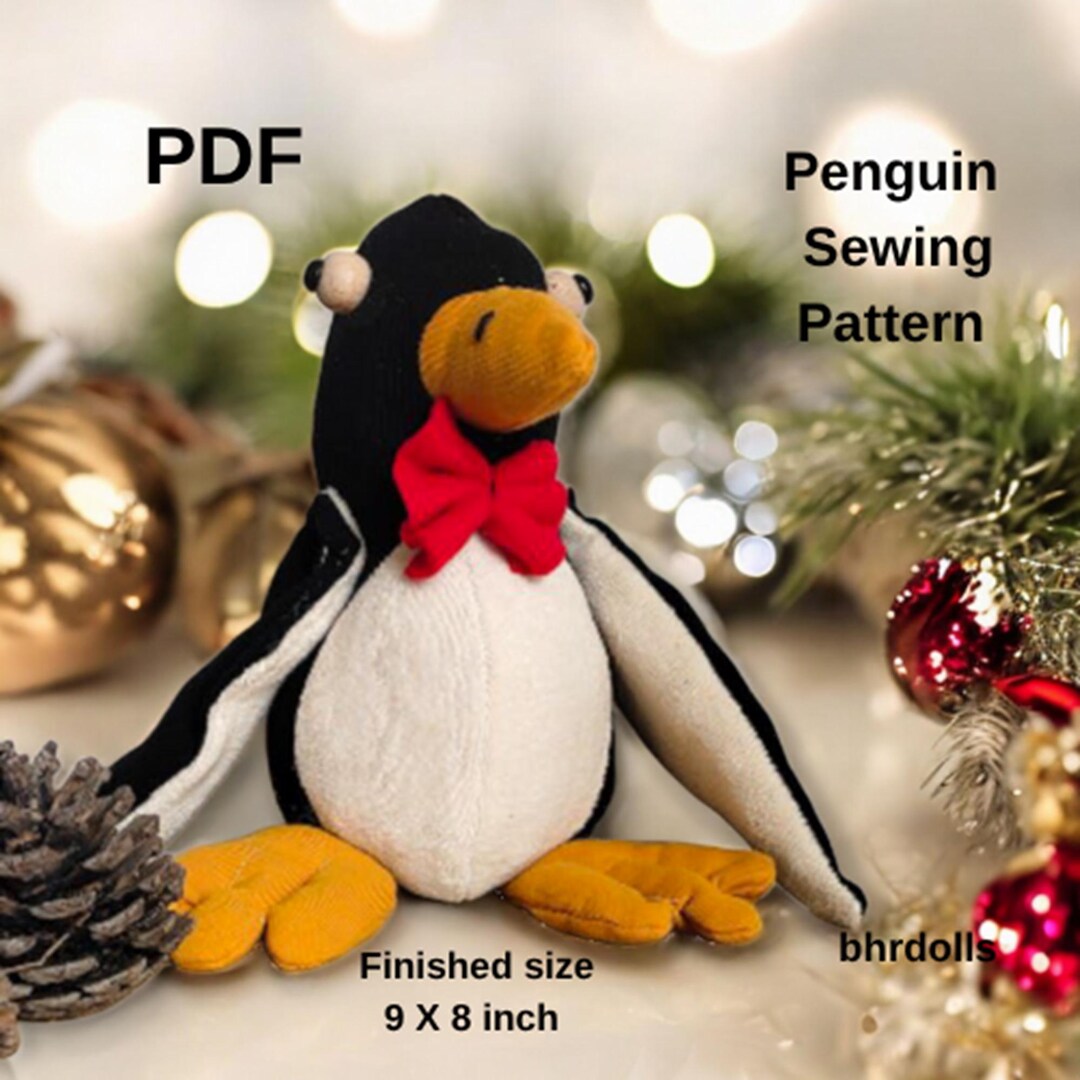 Penguin Plush Toy Sewing Pattern PDF – DIY Stuffed Penguin - Etsy
