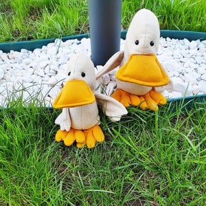 Pdf Sewing Duck Pattern and Tutorial, Soft Toy Making Supplies stuffed ...