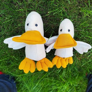 Pdf Sewing Duck Pattern and Tutorial, Soft Toy Making Supplies stuffed ...