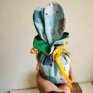 Easter Bunny Treat Bag Sewing Pattern | Reusable Drawstring Gift Bag ...