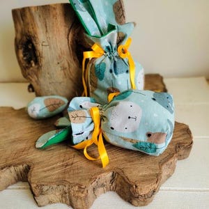 Easter Bunny Treat Bag Sewing Pattern | Reusable Drawstring Gift Bag ...