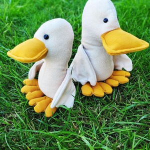 Pdf Sewing Duck Pattern and Tutorial, Soft Toy Making Supplies stuffed ...