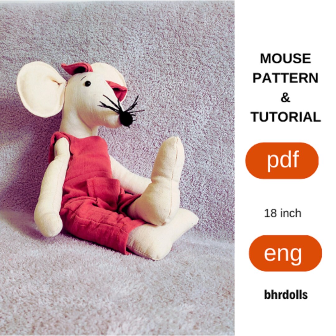 Mouse Sewing Pattern Make Your Own Adorable Plush Friend - Etsy