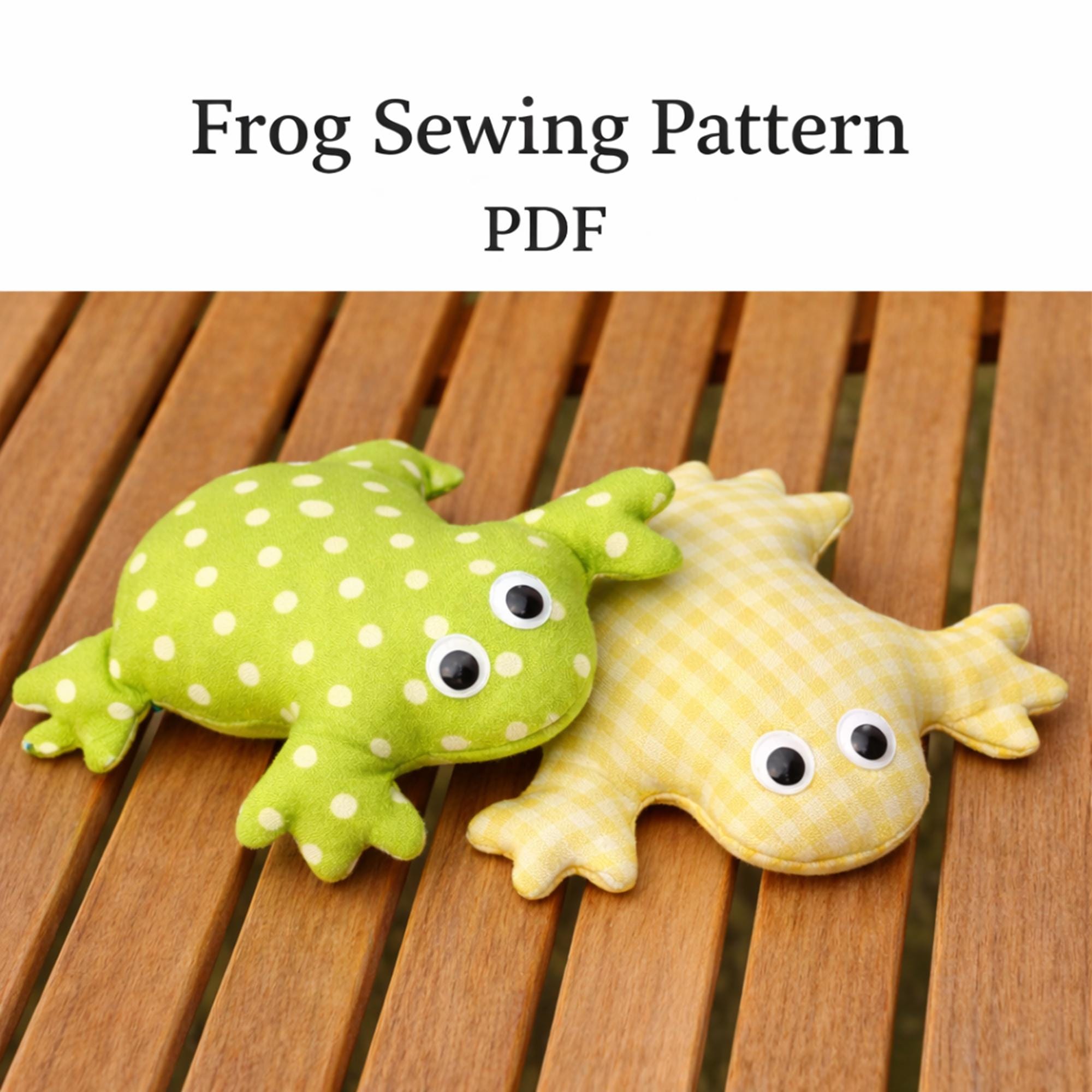 Frog Plush Sewing Pattern PDF – Stuffed Animal Tutorial, Instant ...