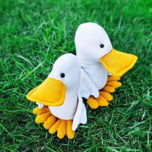 Pdf Sewing Duck Pattern and Tutorial, Soft Toy Making Supplies stuffed ...