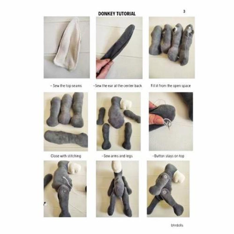 Sewing Animal Bundle - Stuffie Pattern 3 Instand Download PDF - Etsy