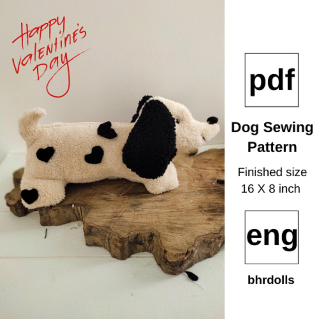 Dog Plush Sewing Pattern, Cheap and Easy, Sewing Animal Printable - Etsy