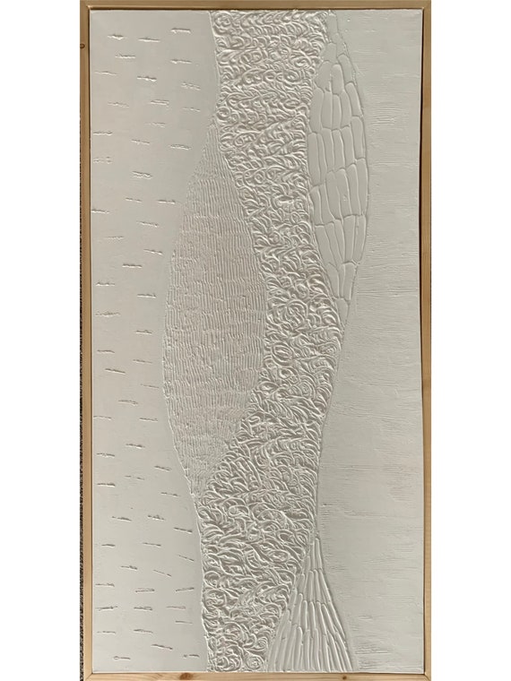 CURVES Original Handmade Texture Art Monochrome Minimalist | Etsy