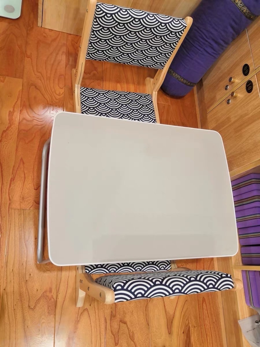 Portable Japanese Legless Chair With Cushion, Tatami Chair Accent ...