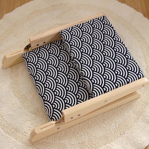 Portable Japanese Legless Chair With Cushion, Tatami Chair Accent ...