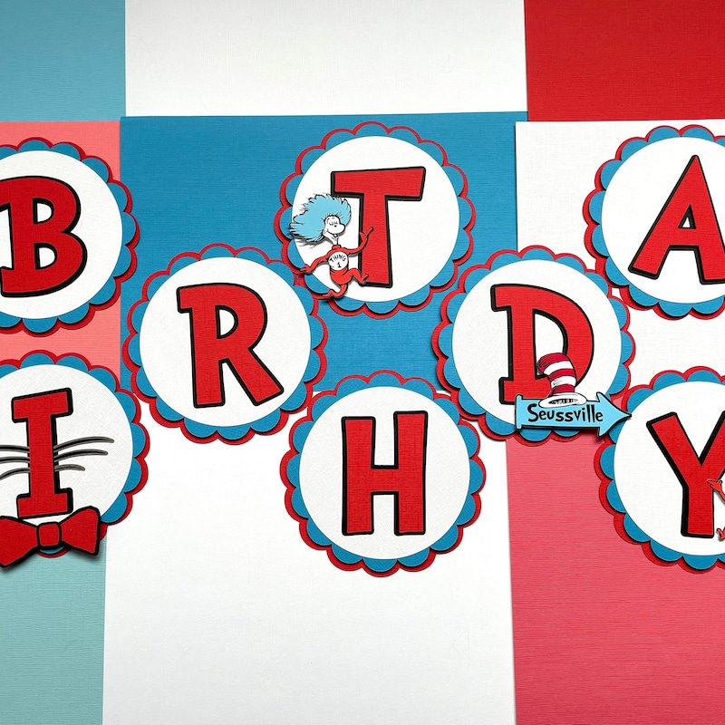Dr Seuss Banner - Etsy