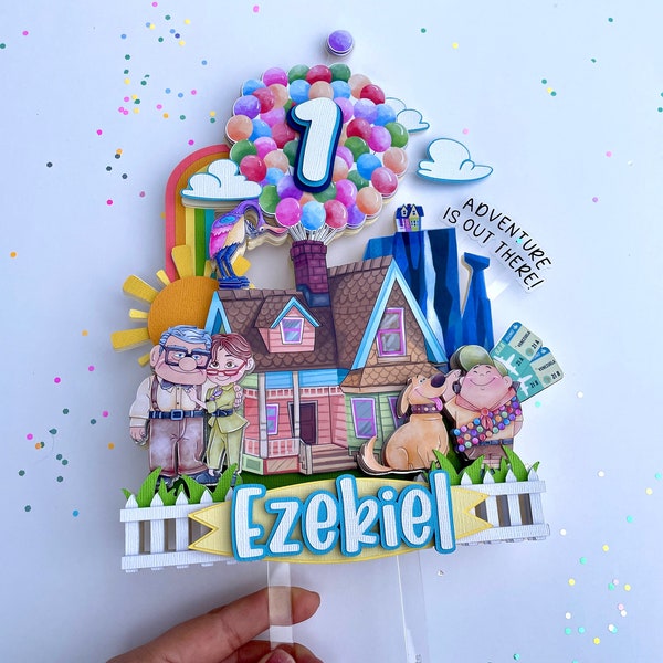 Pixar up Baby Shower Cake Topper - Etsy