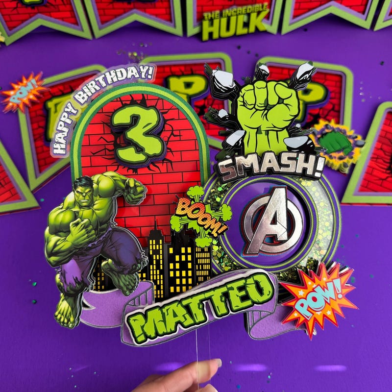 Hulk Cake Topper - Etsy