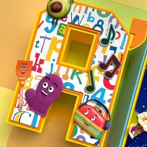 Tab Time 3D Name Letters Party Decor - Etsy